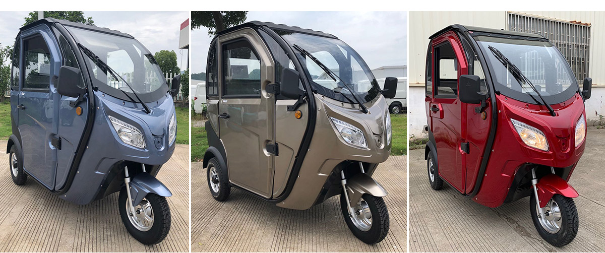 Hot enclosed eec coc 3 wheel electric tricycle cabin scooter for adult ...